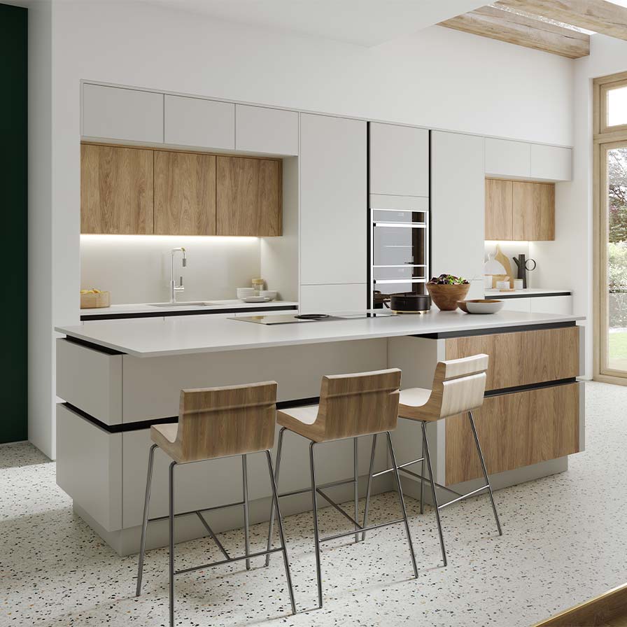 Scandi Handleless Kitchen | Sigma 3 Kitchens