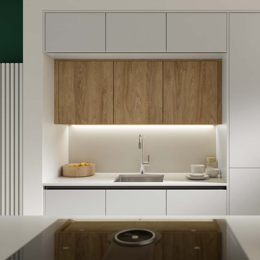 Scandi Handleless Kitchen | Sigma 3 Kitchens