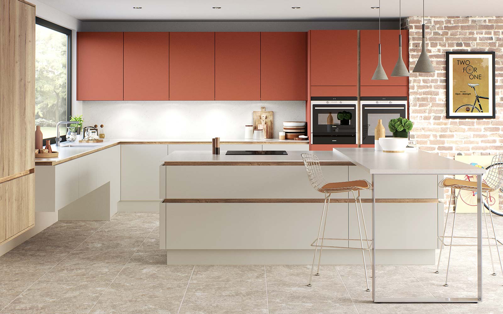 Hampton H Line | Handleless Kitchens | Sigma 3